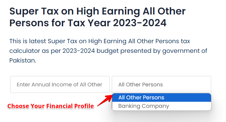 Super Tax On Annual Income - PakTaxCalculator